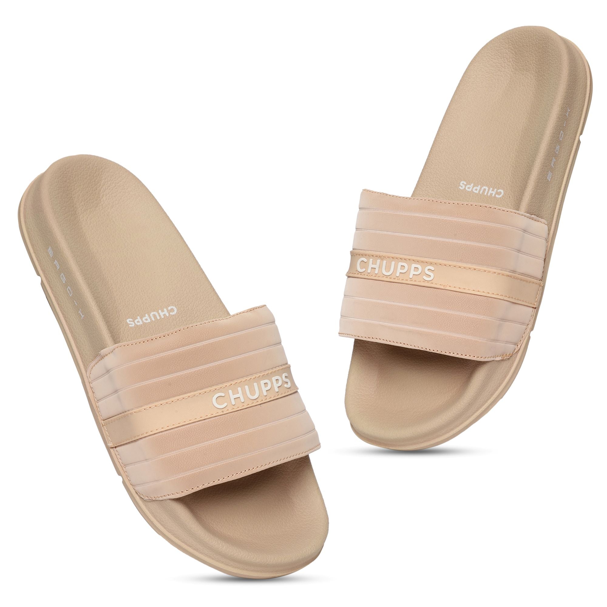 Stitch Beige Sliders – CHUPPS