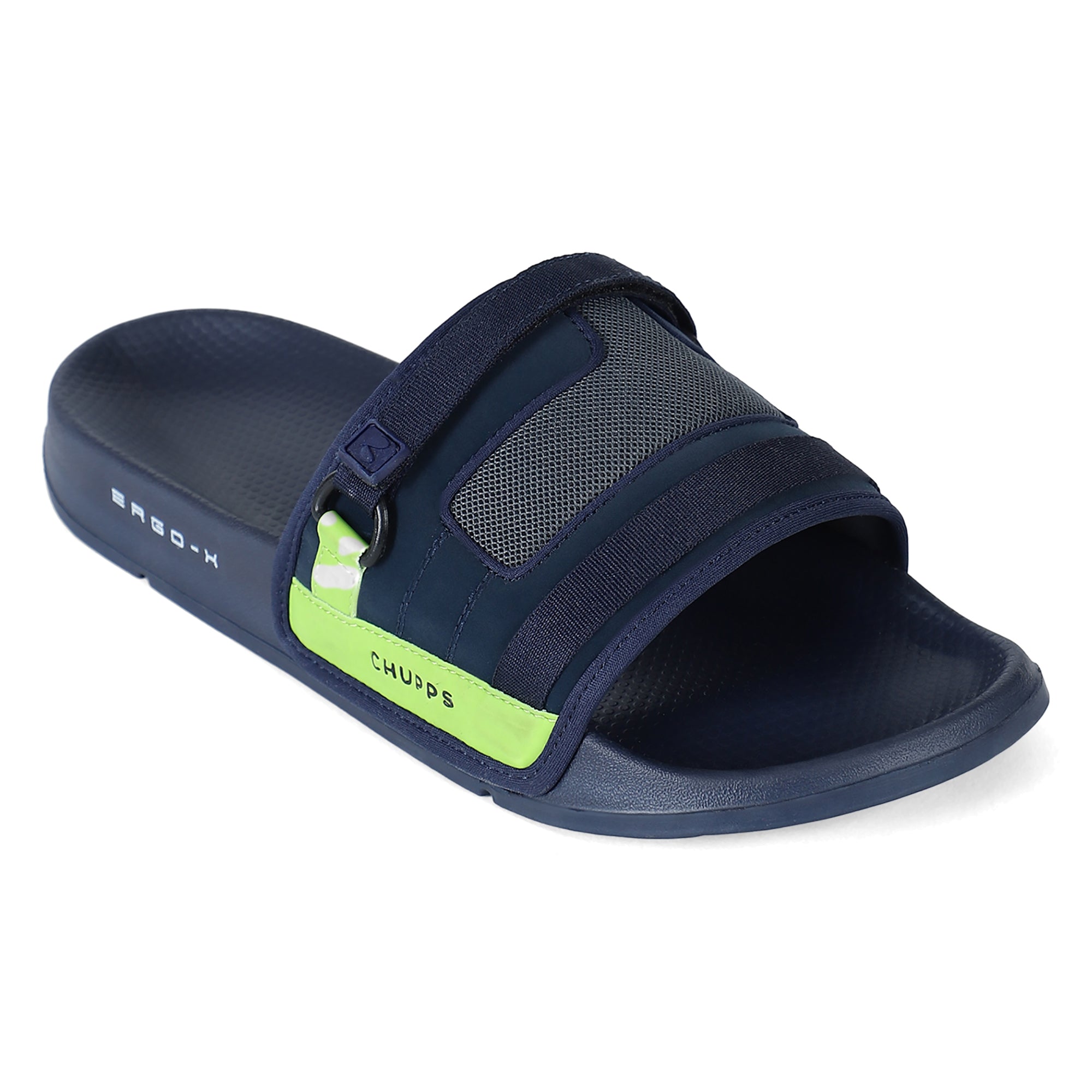 Rebel Navy Neon Sliders – CHUPPS