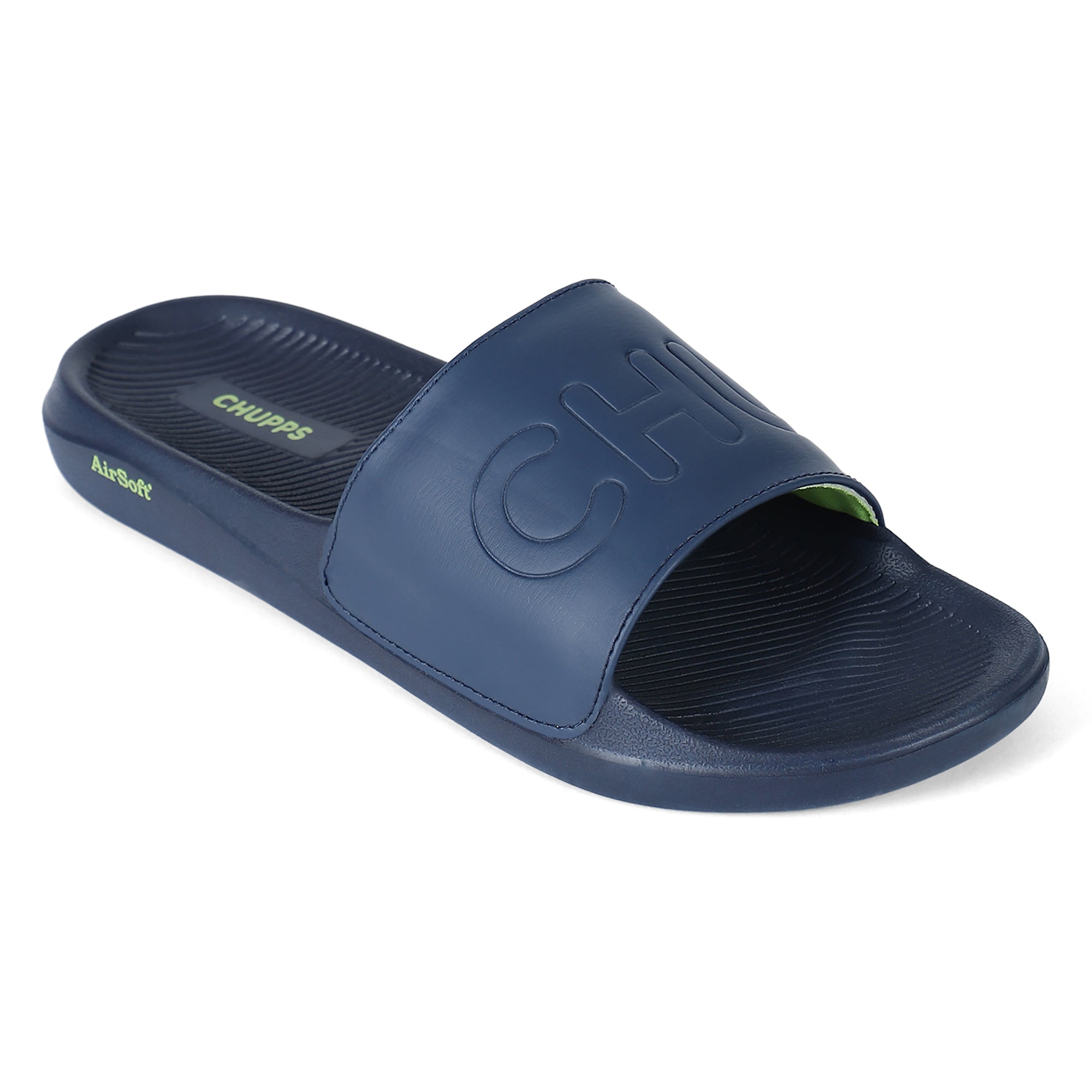 Pure Navy Blue Sliders – CHUPPS