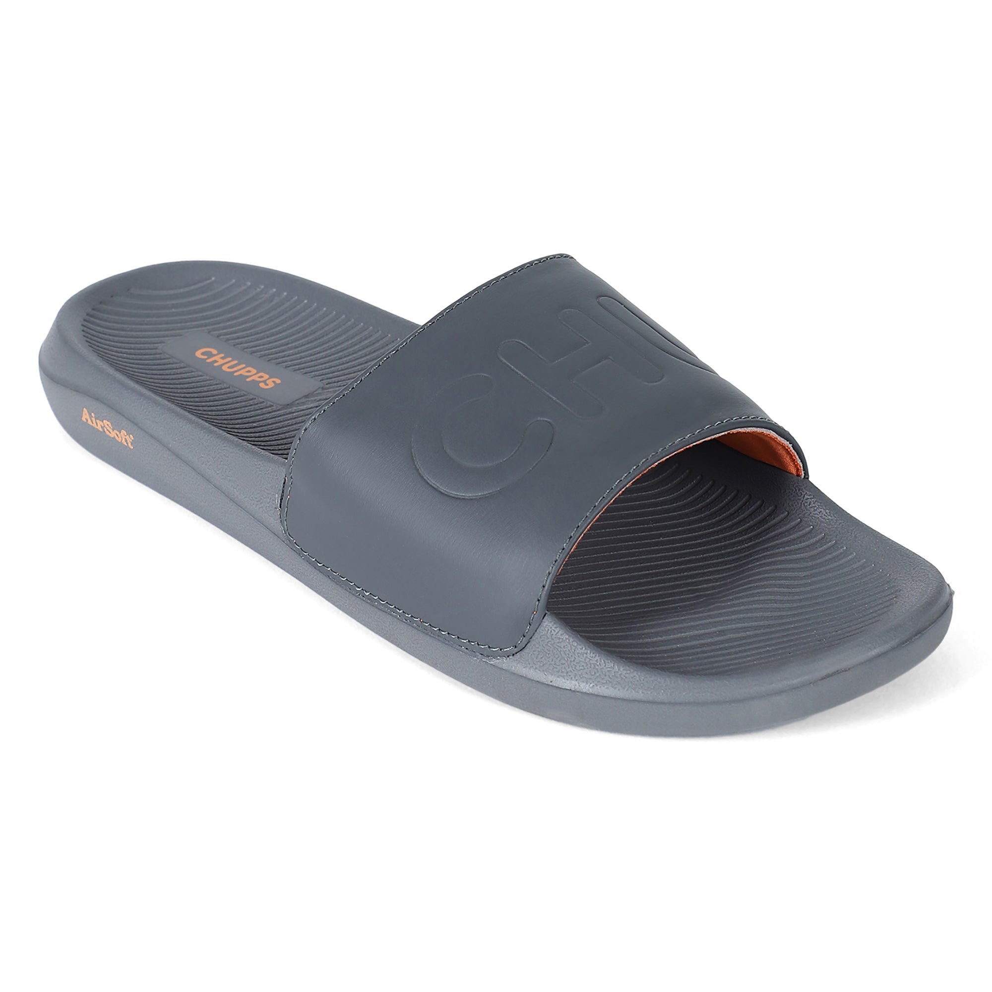 Pure Dark Grey Sliders – CHUPPS