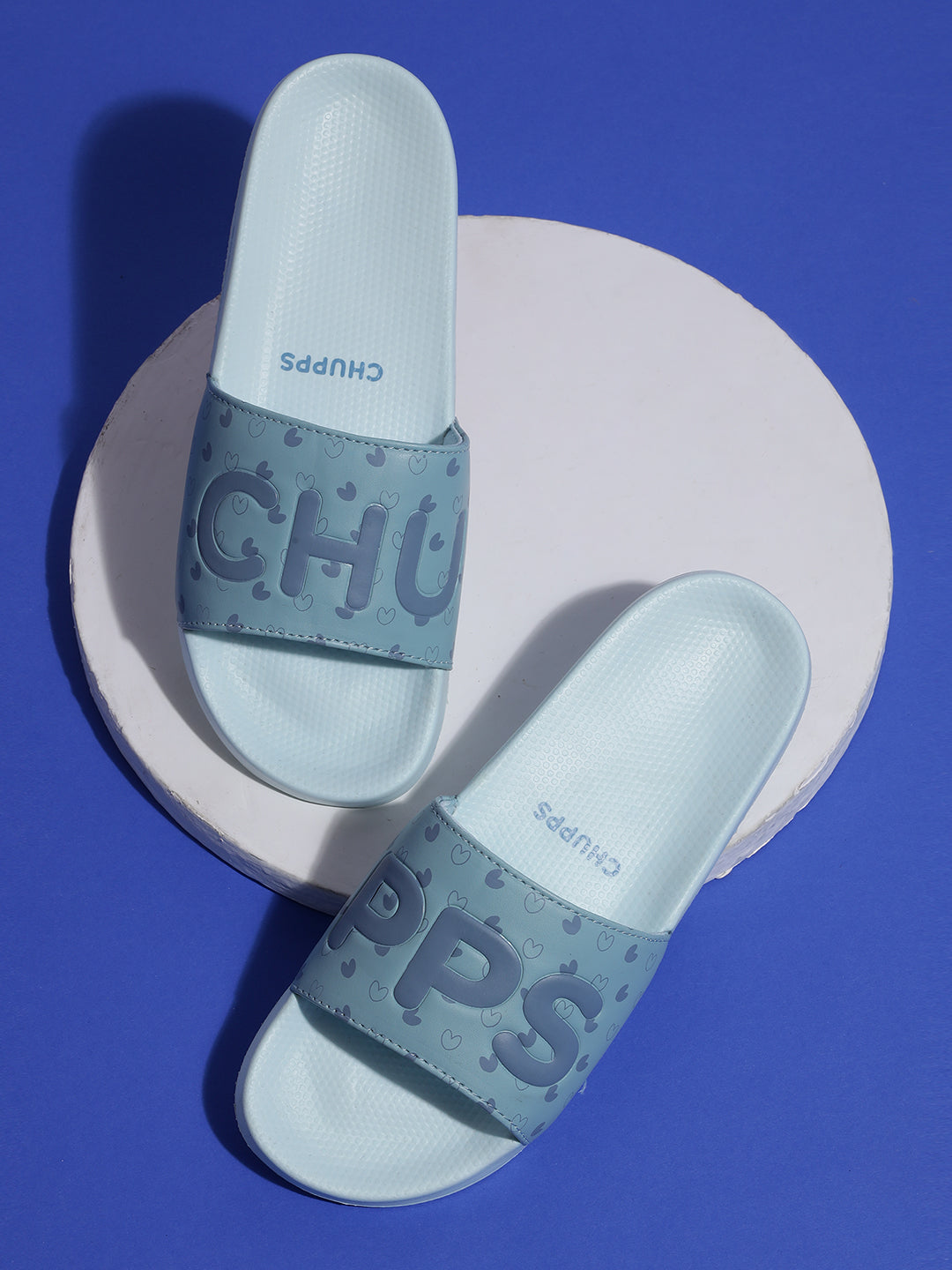 Lovebug Light Blue Sliders – CHUPPS