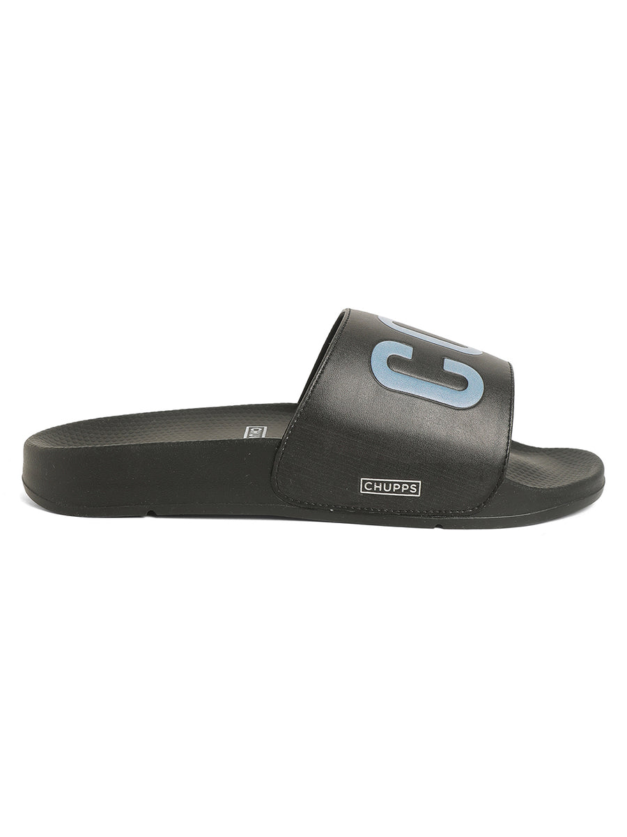 Cool Vibes Black & Ombre Blue Sliders – CHUPPS